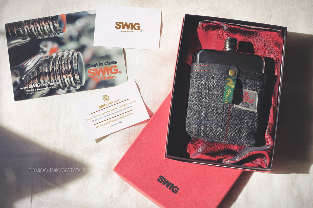 SWIG Hip Flask- Harris Tweed Gift Set – SWIG Hip Flasks